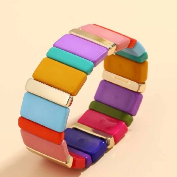 Jewelry | Fun New Colorblock Bangle Bracelet | Poshmark